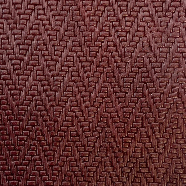5oz (2mm) Oxblood Chevron Embossed Cow Leather (per square foot ...