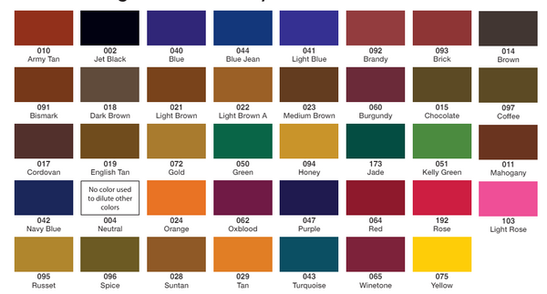 ANGELUS Leather Dye 3oz (39 Colours) – Sewing Supply Depot