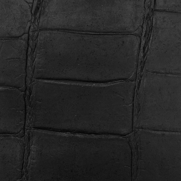 3oz (1.2mm) Black Broad Scale Reptile Embossed Cow Leather (per square ...