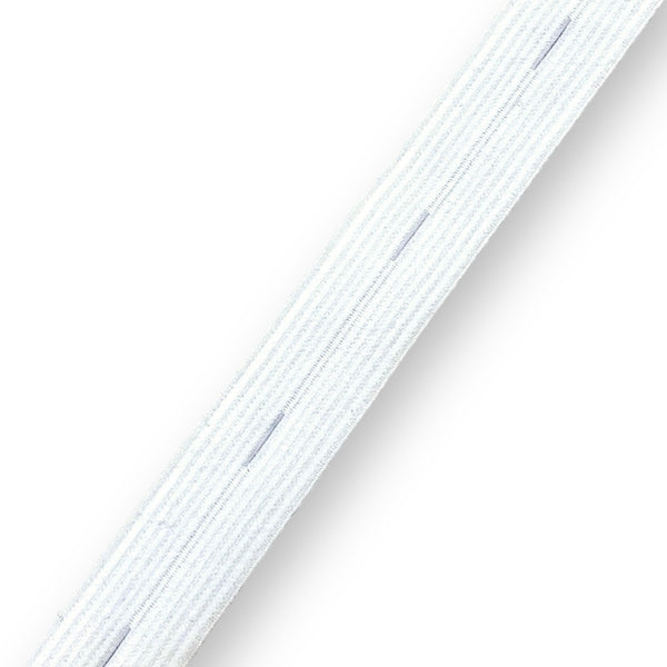 1" Plush Buttonhole Elastic (by the yard)- White – Sewing Supply Depot