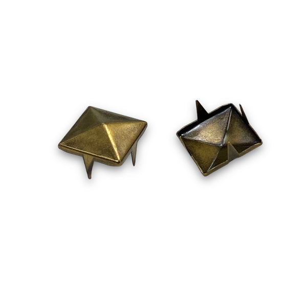 1/2" Antique Brass Pyramid Studs (50-pack) – Sewing Supply Depot