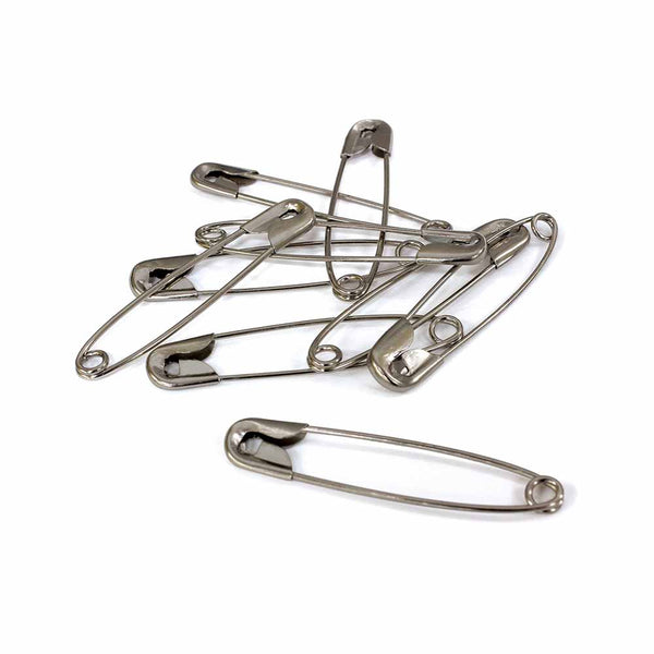 Safety Pins Nickle Colour - 3 Sizes – Sewing Supply Depot