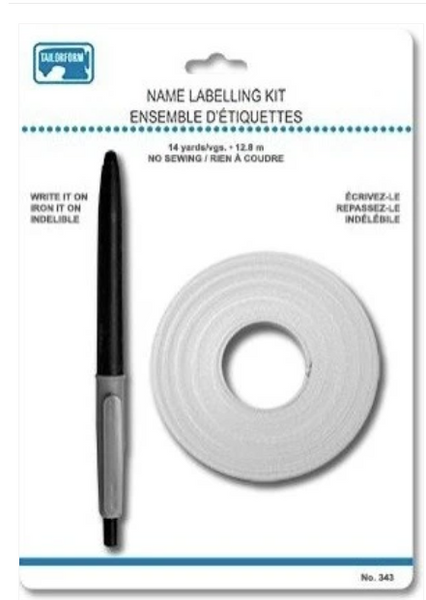 Name Labelling Kit – Sewing Supply Depot