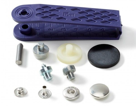 PRYM 15mm "Anorak" Snap Fastener with Tool - Spring Snaps (10 sets ...
