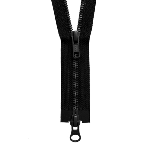 YKK #5 Black Oxide Two-Way Open End Zipper - Black – Sewing Supply Depot