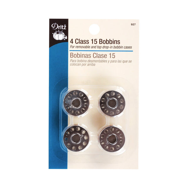 DRITZ Domestic Metal Sewing Machine Bobbins - Class 15 – Sewing Supply ...